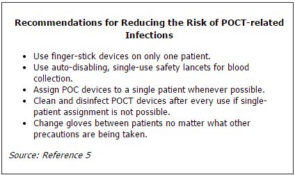 Preventing Infections Related to Using Point-of-Care Testing Devices ...