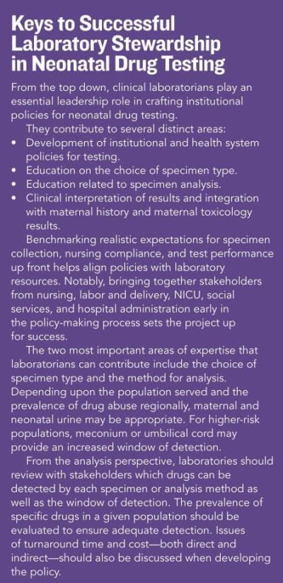 Facing Challenges in Neonatal Drug Testing | myadlm.org
